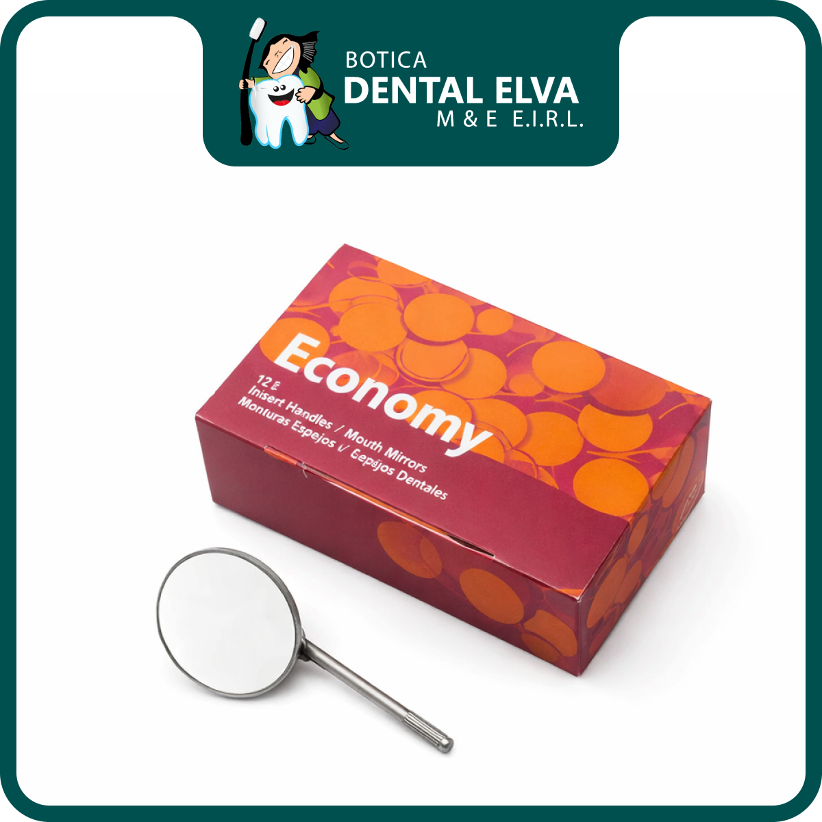 Espejo Dental Economy - Visión Clara Y Diagnóstico Preciso