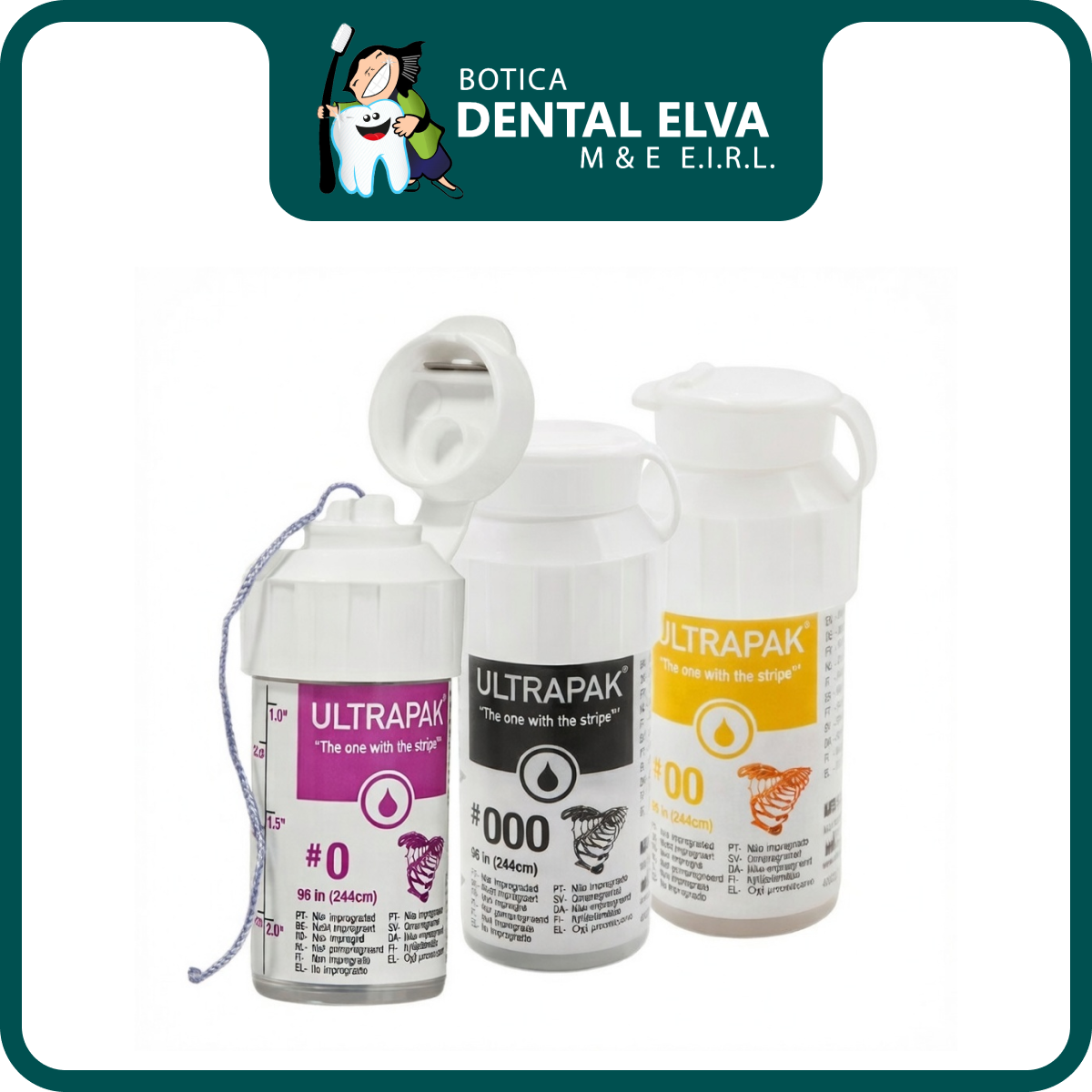 Hilo Retractor Ultrapak Ultradent - Tejido de Punto (Algodón)